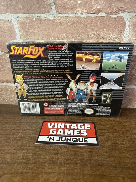 STAR FOX SUPER Nintendo Snes Sealed In Box Original $1,300.00 - PicClick CA