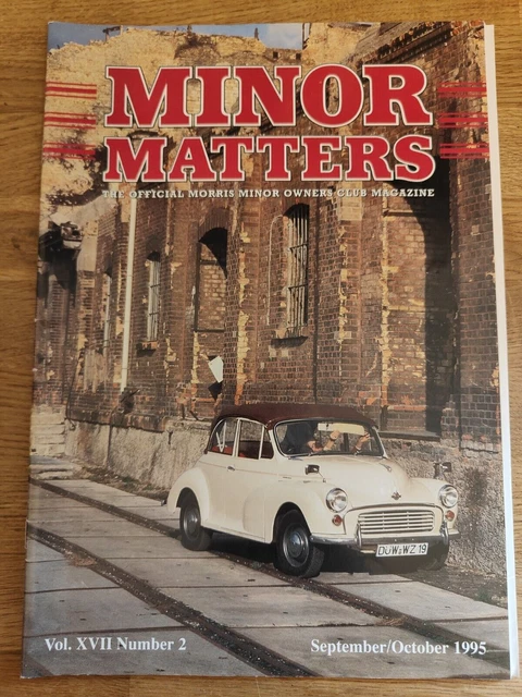MAGAZINE - MORRIS Minor Matters Magazine September / October 1995 ...