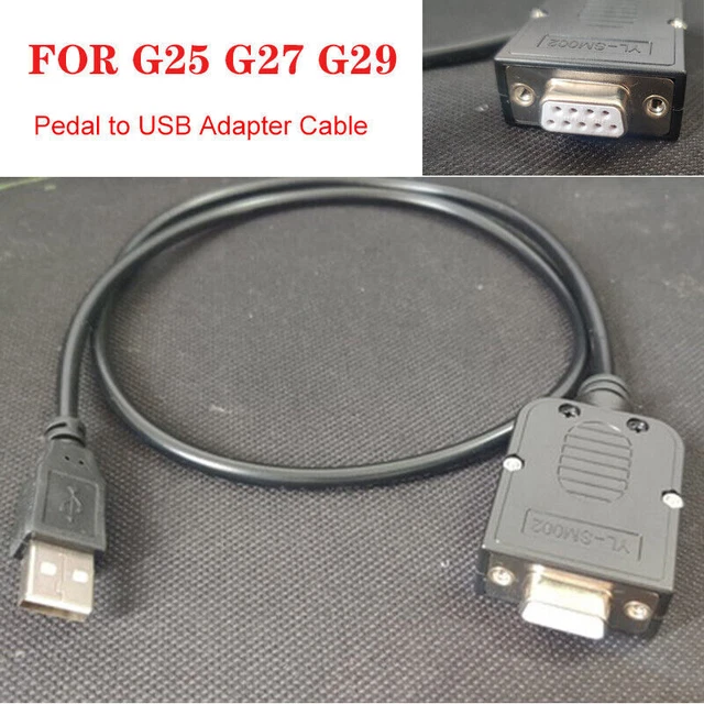 FOR LOGITECH G29 G27 G25 Pedal to USB Adapter Cable Converter ...