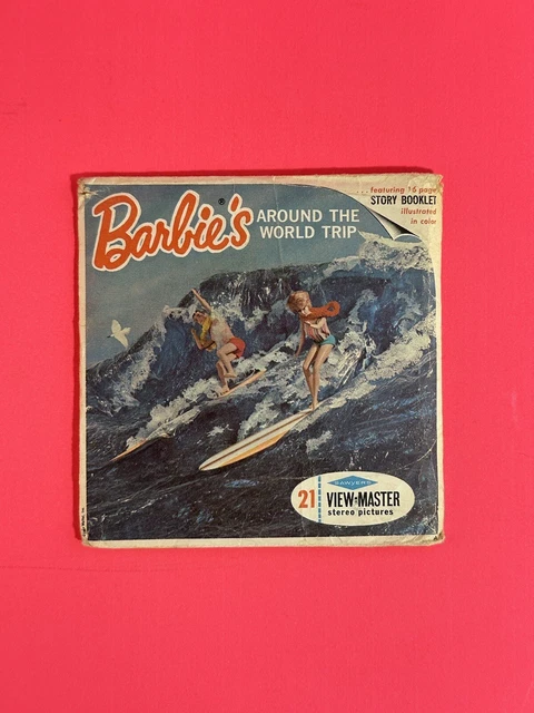 VINTAGE BARBIE'S AROUND The World Trip Mattel 3D View-Master 3 rouleaux ...