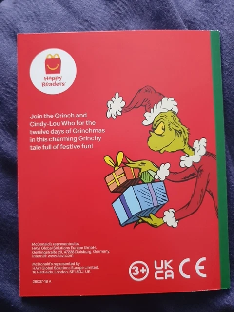 MCDONALD'S HAPPY READERS Twelve Days of Grinchmas Mini Activity Book ...