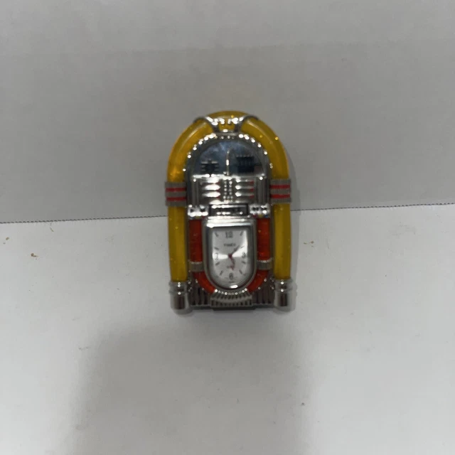 Timex Collectible Mini Clock 1950s Jukebox Desk Tabletop Quartz Movement £13 44 Picclick Uk