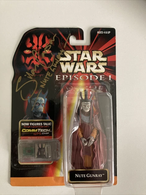 STAR WARS TPM Nute Gunray Moc Signed Silas Carson £70.00 - PicClick UK