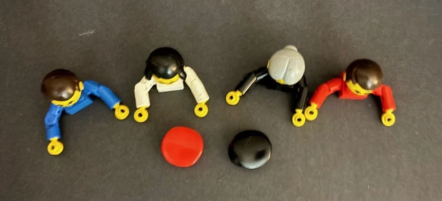 LEGO MAXIFIG LOT Vintage 1970s Figures People 4 Complete plus extra ...