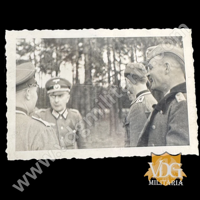 ORIGINAL WWII WW2 German Wartime Wehrmacht Snapshot Photo Heer Officers ...