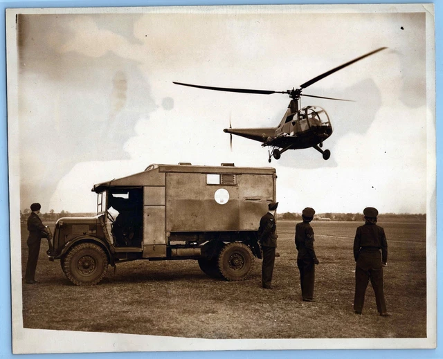 SIKORSKY R-6 HOVERFLY Helicopter Original Press Photo Raf Casualty ...