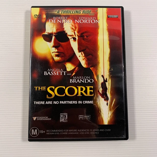THE SCORE (DVD, 2001) Robert De Niro, Edward Norton, Marlon Brando ...