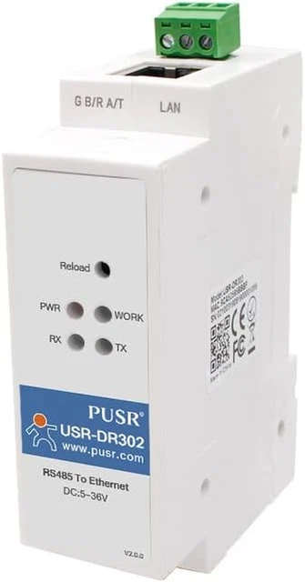 GUIDA DIN MODBUS Gateway Modbus RTU a Modbus TCP Convertitore RS485 a ...