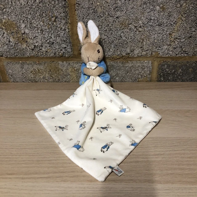 M&S BLUE PETER Rabbit Comforter Blankie Soft Toy Soother Beatrix Potter ...
