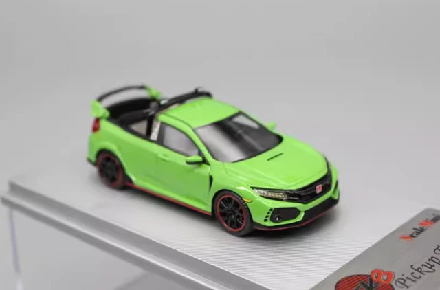 SCALEMINI 1:64 GREEN Civic FK8 Type R Pickup Truck Model Diecast Resin ...
