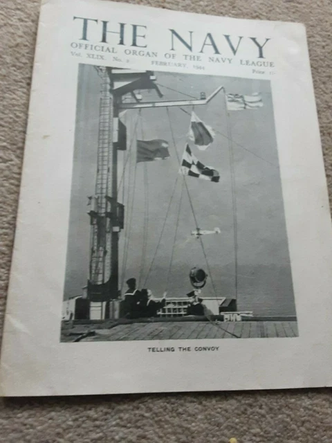 VINTAGE THE NAVY Magazine (Official Organ of the Navy League) Feb '44 ...