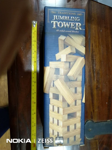 WOODEN BLOCKS TUMBLING TOWER GAME Cardinal Spinmaster COMPLETE SET ...