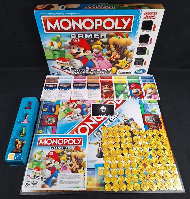 MONOPOLY GAMER NINTENDO Mario Bros Edition Board Game Hasbro 2017 ...