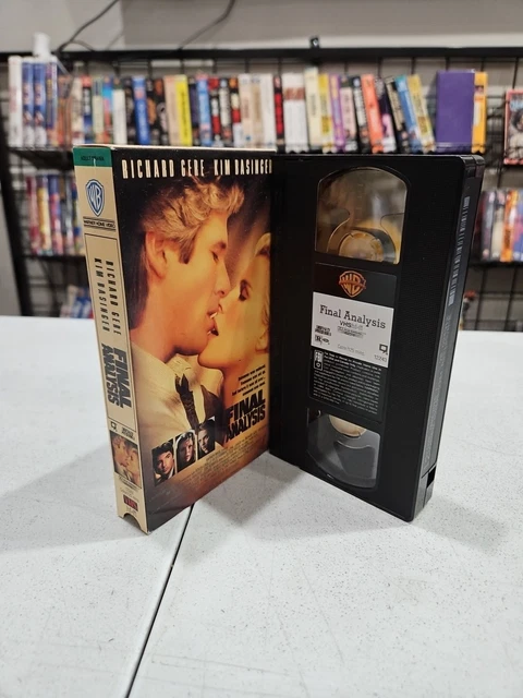 FINAL ANALYSIS (VHS) 1992 Richard Gere, Kim Basinger, Uma Thurman ...