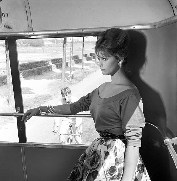 CLAUDIA CARDINALE TAKING a break in Girl with a Suitcase Italy 1961 Old ...