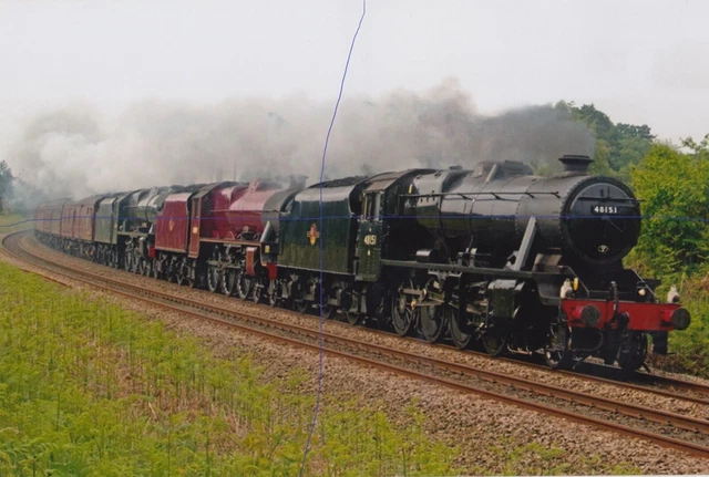 STEAM TRAIN PICTURE Of An Lms 2-8-0,4-6-2 Locomotives Photo 48151 On ...
