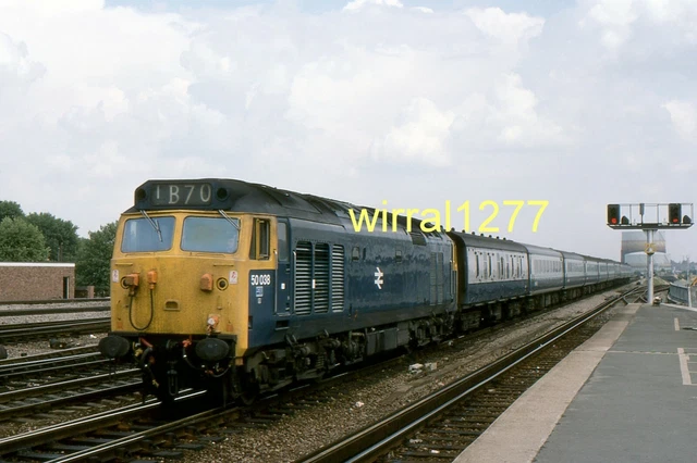 6X4 COLOUR RAILWAY photograph Class 50 50038 at Reading 07.75 £1.00 ...