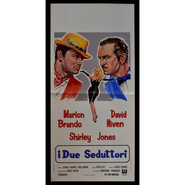 AFFICHE I DUE SEDUTTORI Marlon Brando David Niven Jones Shirley B150 ...