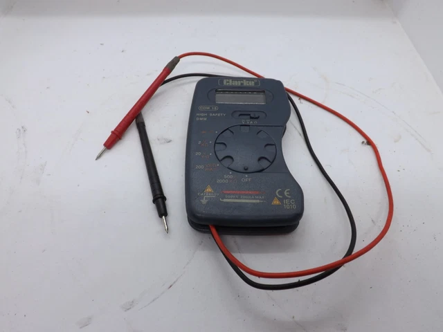 CLARKE CDM15 COMPACT Digital multimeter makes it ideal for electrical ...