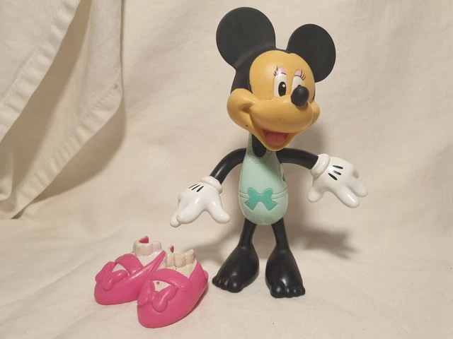 DISNEY MINNIE MOUSE Figure Style Toy 2012 Mattel PVC Poseable With ...