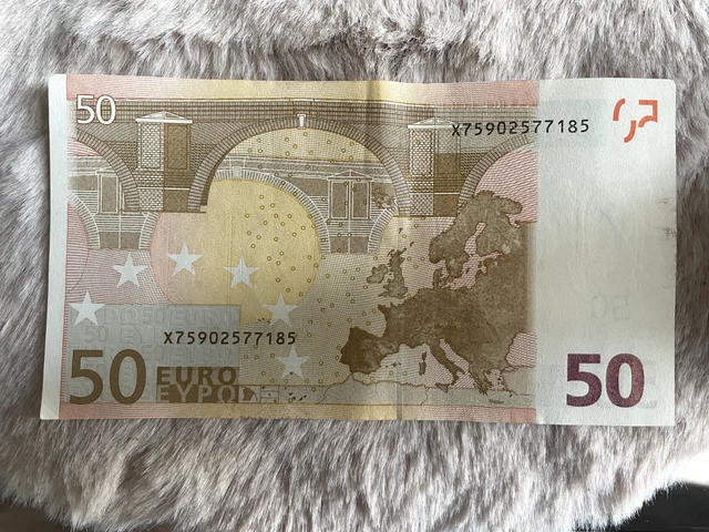 RARE: BILLET BANKNOTE 50 euros 2002 Jean-Claude Trichet Séries X EUR ...