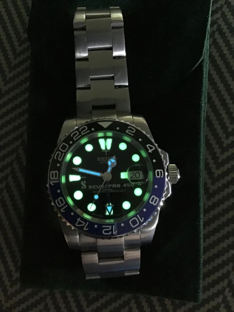 SEIKO AUTO MOD gmt double dôme ar 48h EUR 195,94 - PicClick FR