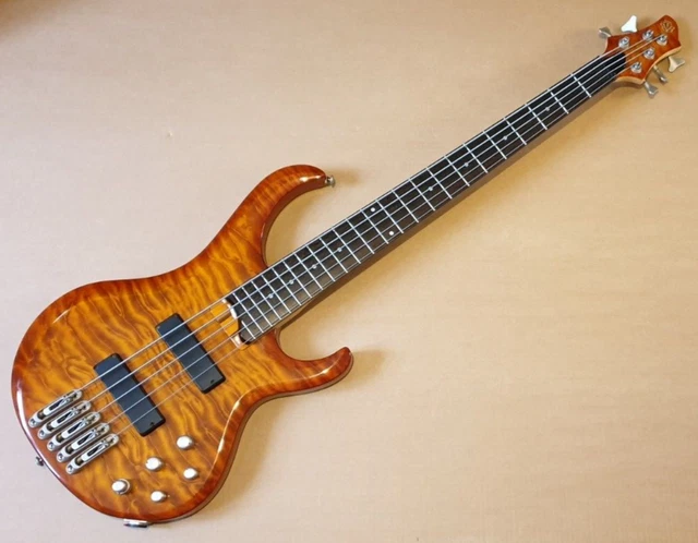 IBANEZ BTB405QM BTB 5 String Active Electric Bass Guitar Quilted Maple ...