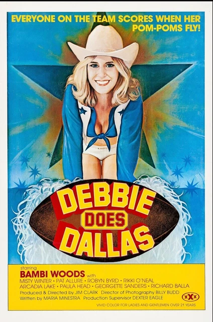 Debbie Does Dallas Repro Posters Erotic Cinema Bambi Woods Hq £1517 9207