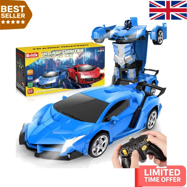 2-IN-1 TRANSFORMING REMOTE Control Robot Car Toy for Kids Aged 3-8 ...