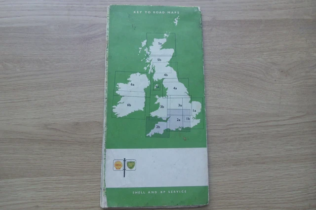 VINTAGE 60'S SHELL BP SOUTH AND WEST ENGLAND ROAD MAP Sheet No 2 £2.99 ...