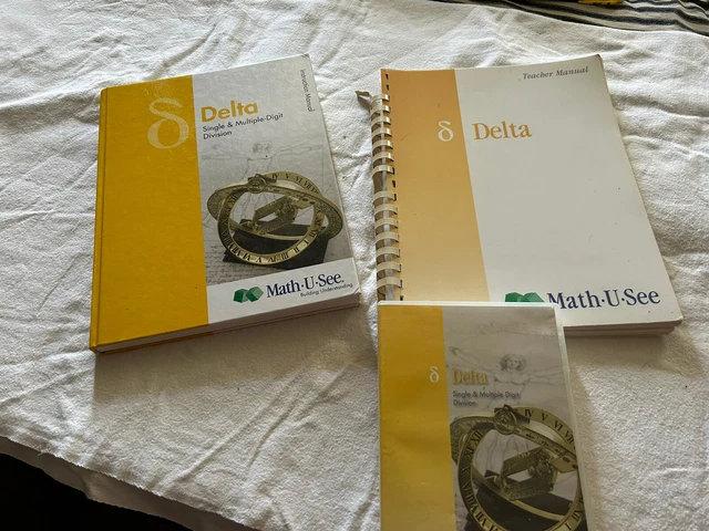 MATH U SEE * Delta * Instruction Manual, teachers guide and DVD set $27 ...