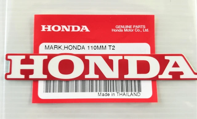 ORIGINAL HONDA SCHRIFTZUG-11CM WEISS/ROT-Aufkleber-Sticker-Logo-Emblem ...