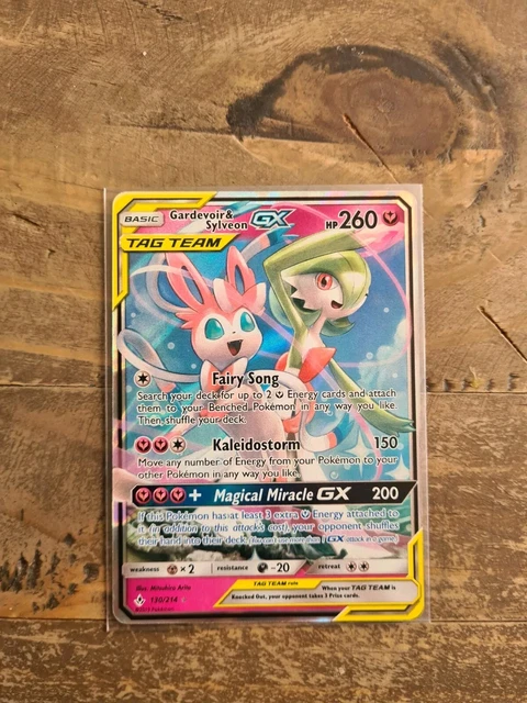POKÉMON GARDEVOIR & Sylveon Tag Team GX Unbroken Bonds 130/214 Holo ...