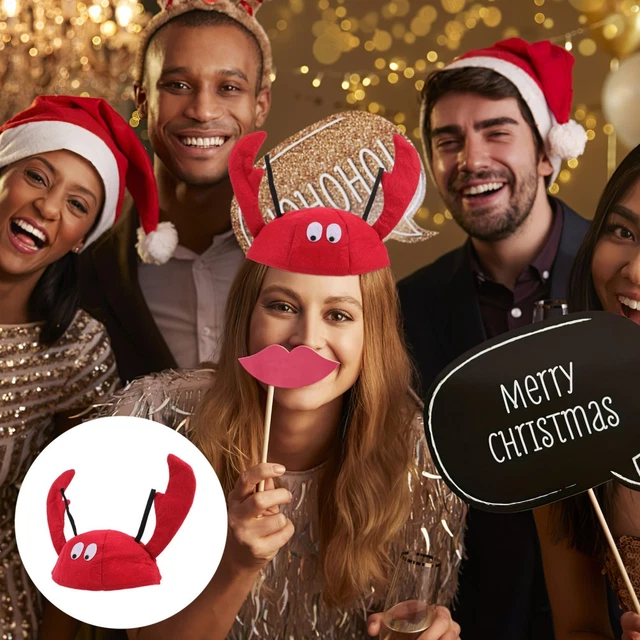 FLANNEL LOBSTER HAT Novelty Animal Costume Hat Party Cosplay Headdress ...