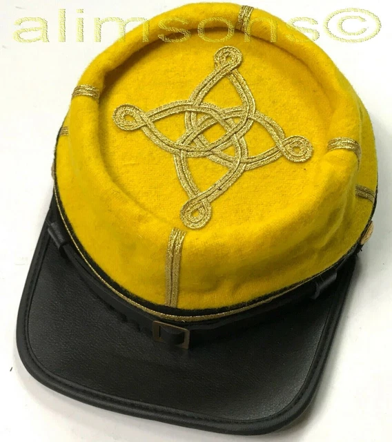 CIVIL WAR CONFEDERATE Cs Captain Cavalry Officer Kepi Forage Cap - All ...