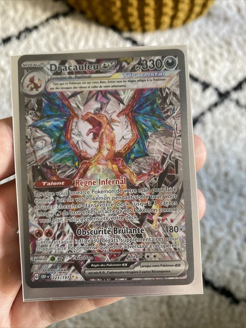 DRACAUFEU EX 223/197 Carte Pokémon Alternative-Flammes Obsidiennes ...