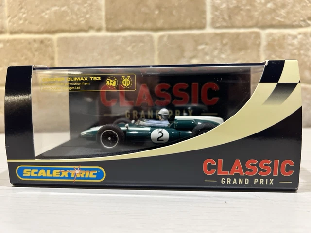 SCALEXTRIC C2639 COOPER Climax T53 1960 No.2 F1 Classic GP Car Boxed £ ...
