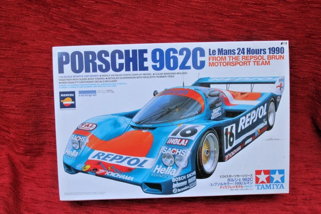 1:24 TAMIYA 24313 Porsche 962C "Repsol" emballage d'origine EUR 50,00 ...