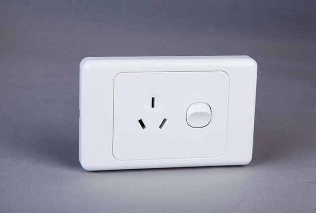 SINGLE POWER POINT GPO 240V 15A Australian SAA Approval Compatible with ...