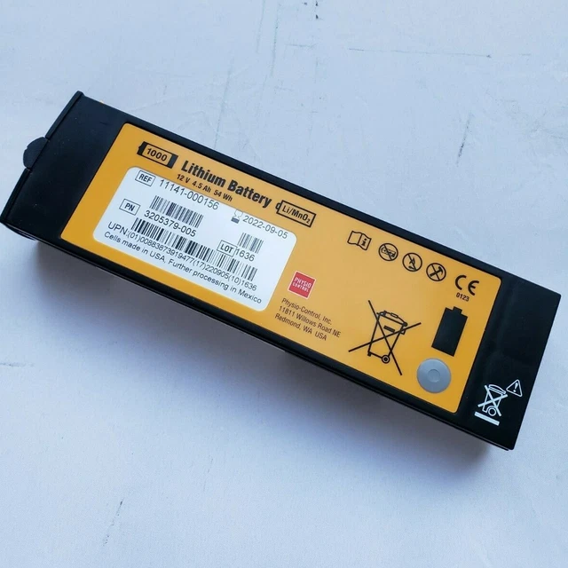 PHYSIO-CONTROL LIFEPAK 1000 AED Battery 3205379-005 OEM Replacement Expires 2022 EUR 35,68 ...