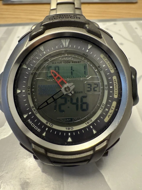 CASIO PROTREK PRG 60t solar £95.00 - PicClick UK