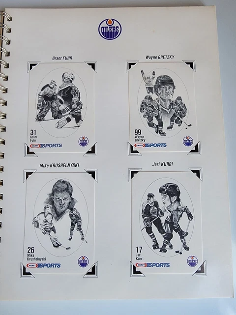 1986-87 NHL KRAFT Hockey Drawing Complete Set Of 81 Cards With Book ...