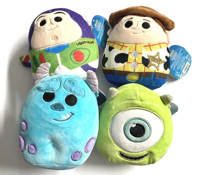 LOT OF 4 - 5” Squishmallow Disney Monsters Inc Mike Sulley WOODY BUZZ ...