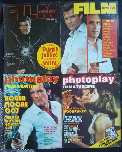 JAMES BOND MAGAZINE x 4 Roger Moore 1970's £0.99 - PicClick UK