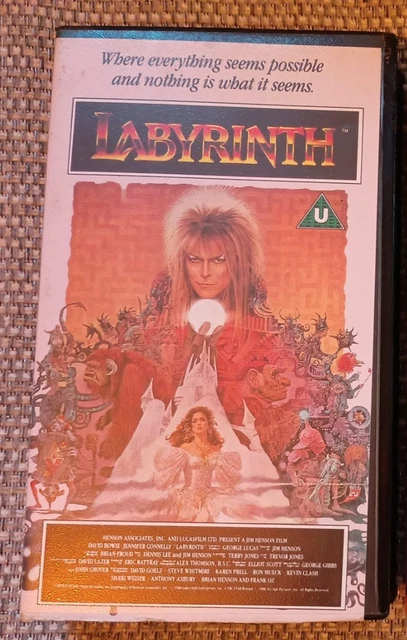 LABYRINTH - DAVID Bowie - Channel 5 VHS Video 1986 £10.26 - PicClick UK