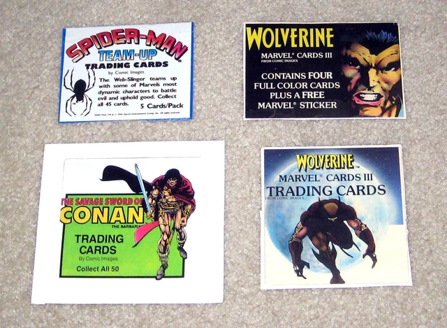 MARVEL COMIC IMAGES Wolverine Conan Spider-Man Trading Card Box ...