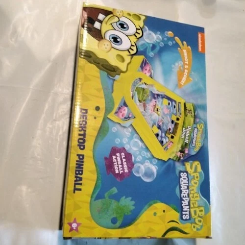 SPONGEBOB SQUAREPANTS NICKELODEON Tabletop Desktop Pinball Game New In ...