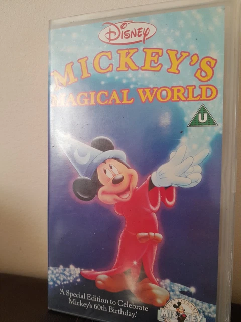 MICKEY'S MAGICAL WORLD 1988 DISNEY VHS VIDEO TAPE Cert U Mickey Mouse ...