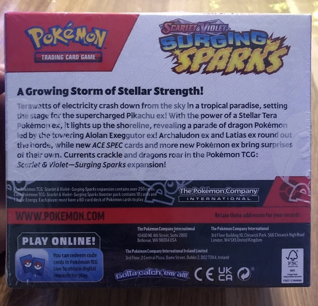 POKEMON SURGING SPARKS Display Booster Box EN OVP sealed !Top Zustand ...