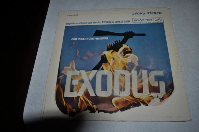 EXODUS MOVIE SOUNDTRACK Ernest Gold Vinyl LP RCA Victor Records LSO ...